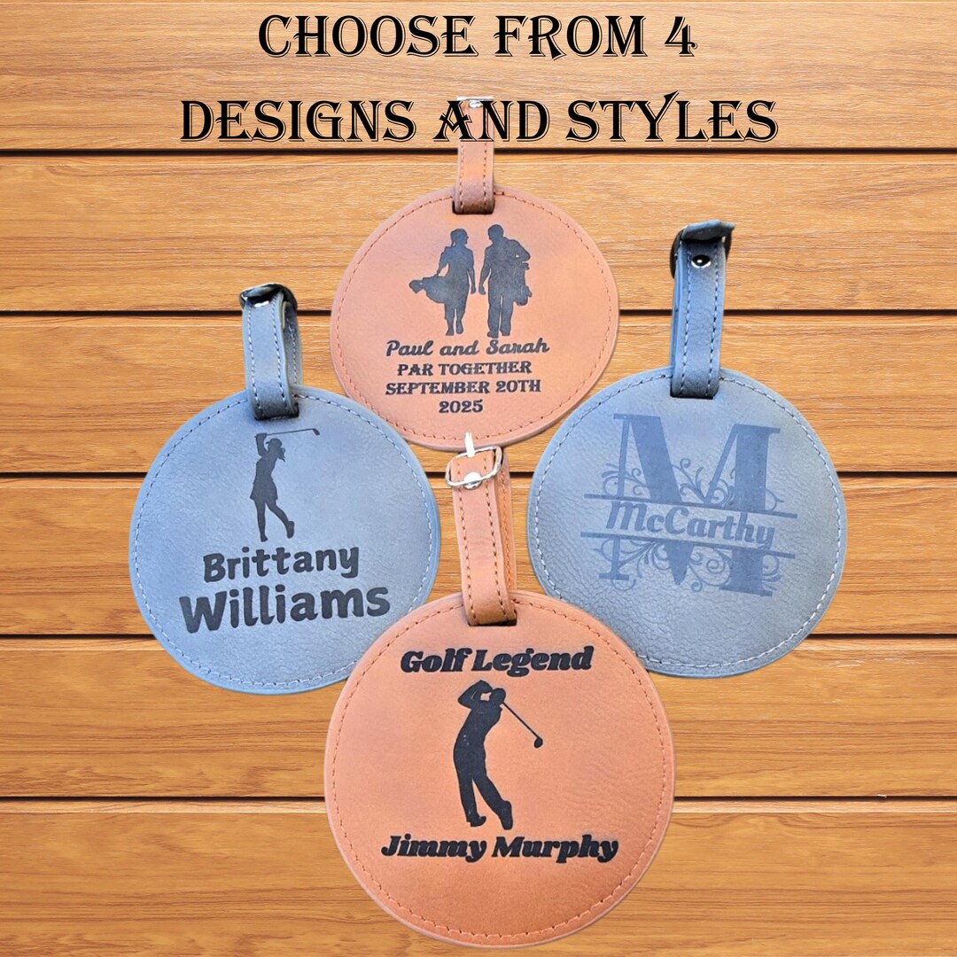 Engraved Golf Bag Tag Wedding Gift for Golfer Golf Gift for Husband ...