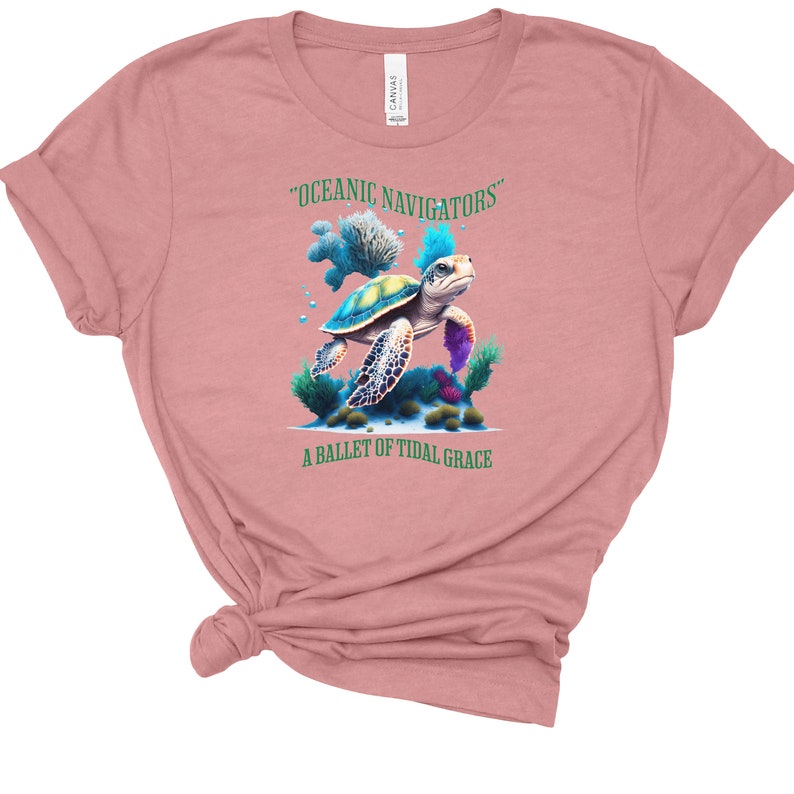 Sea Turtle Tee Shirt Ocean Sea Turtle Design Family Tee Summer Tee ...