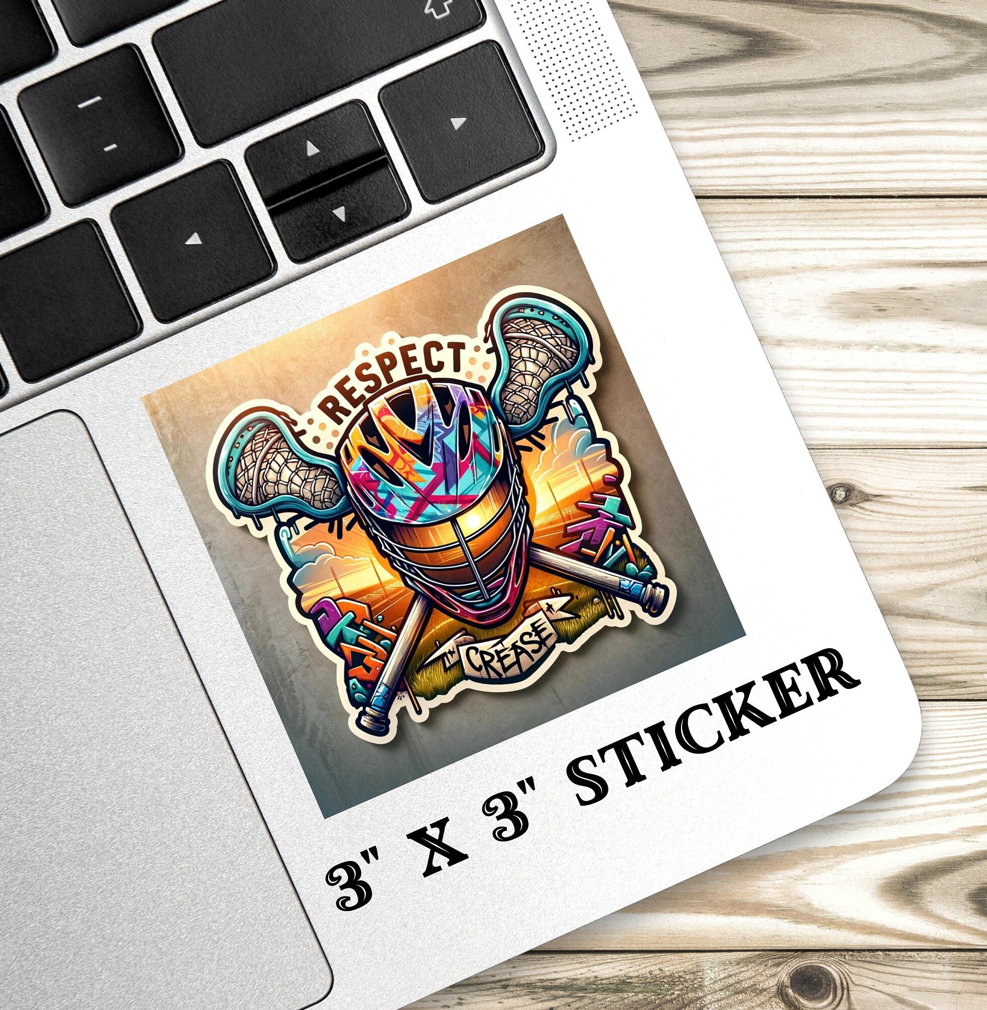 Graffiti Style Lacrosse Sticker Team Defense Goalie MVP Sticker Coach ...