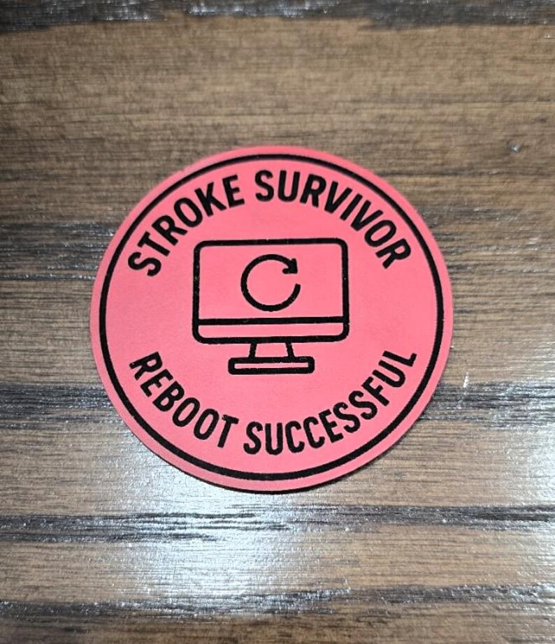 Stroke Survivor Recovery Gift Idea Leatherette Patch for Baseball Hat ...