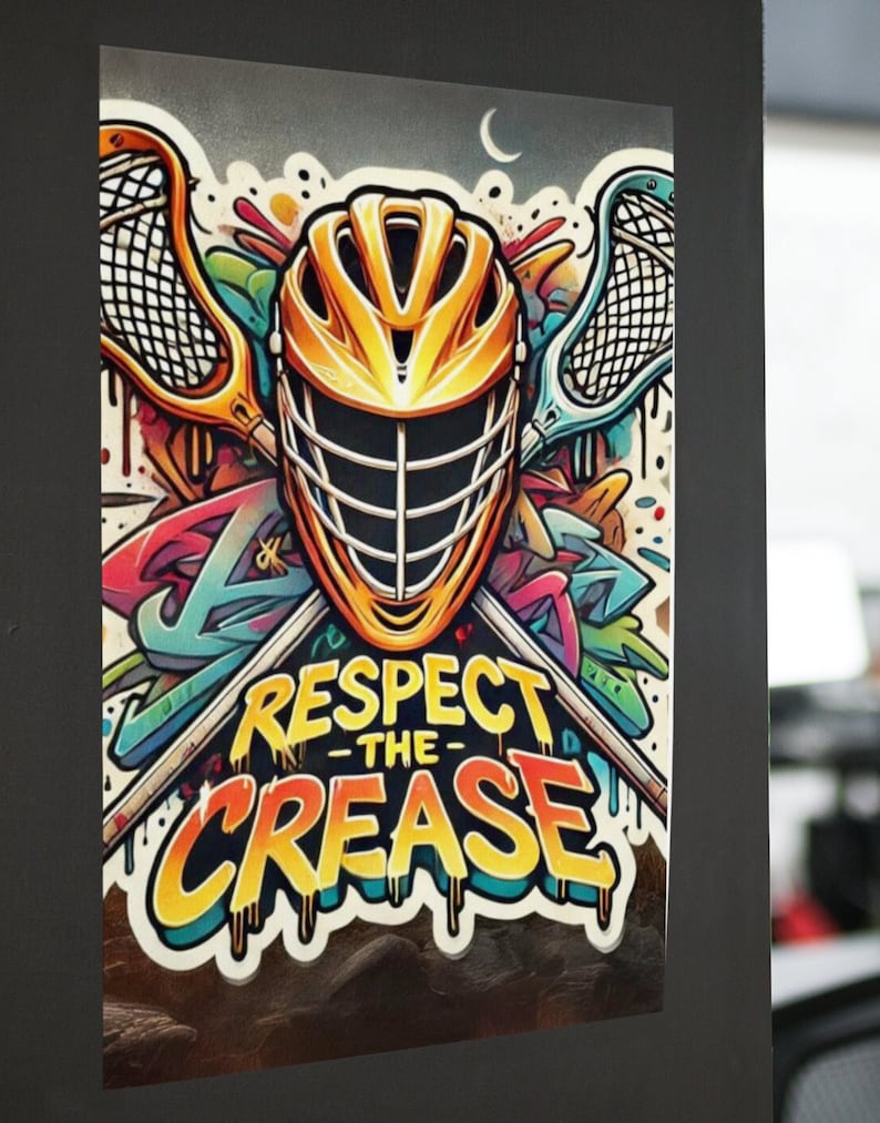 Lacrosse Goalie Poster Coach Gift Lacrosse Wall Art Lacrosse Mom Era ...