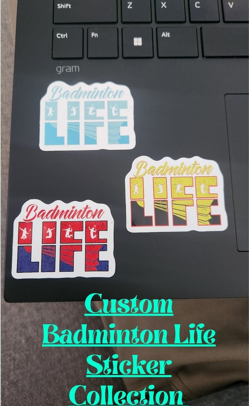 Fun Badminton Smash Sticker Team Gift Badminton Player Reward Decal ...