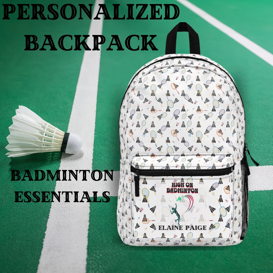 Personalized Badminton Backpack Limited Edition Professional Badminton ...