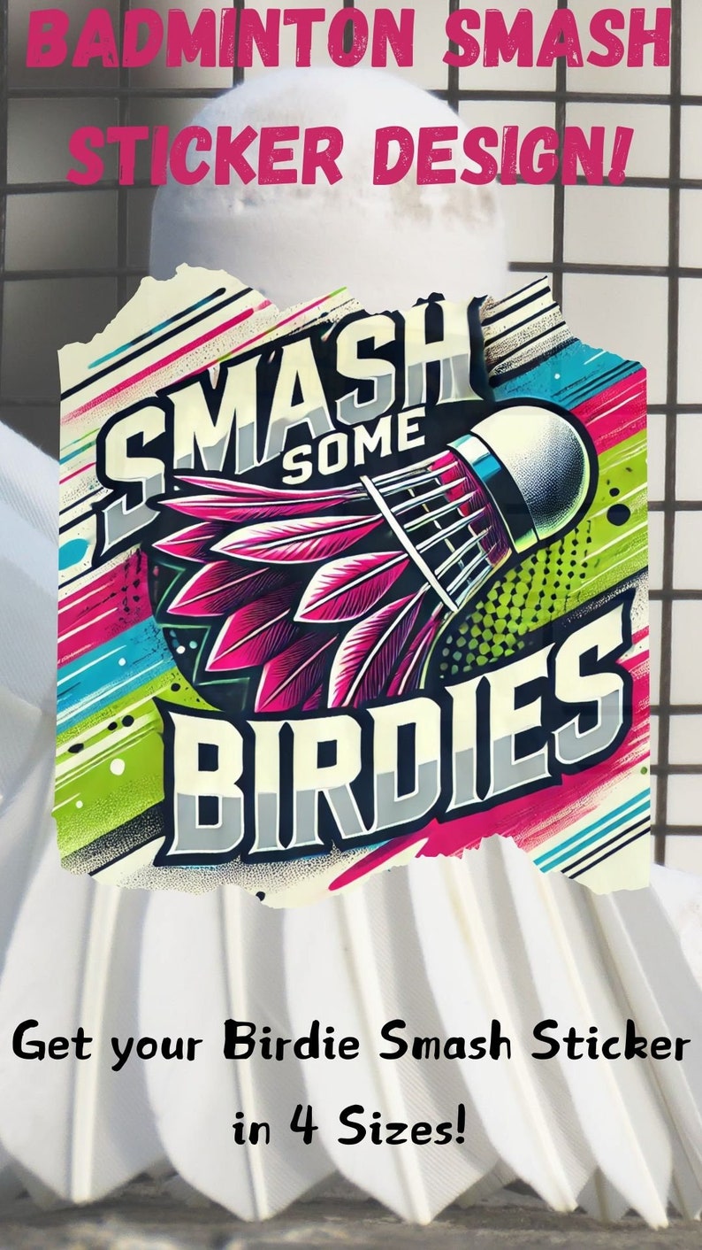 Fun Badminton Stickers Team Decal Reward Badminton Gift Players Reward ...