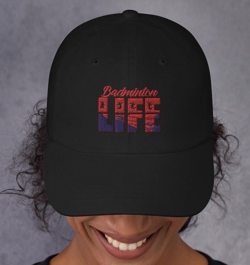Badminton Style Dad Embodied Hat Pattern Baseball Cap Badminton Fan ...