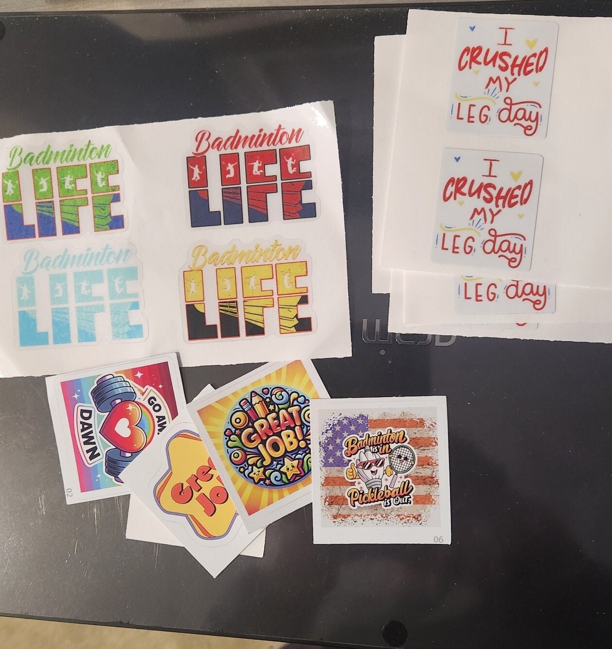 Custom Sticker Design Fitness Team Decal Trainer Workout Heart Reward ...