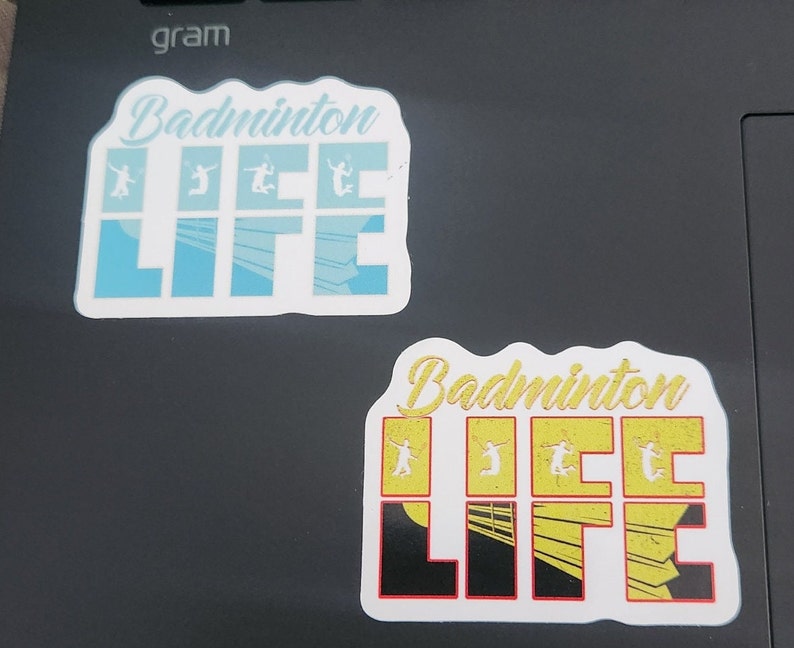 Fun Badminton Smash Sticker Team Gift Badminton Player Reward Decal ...