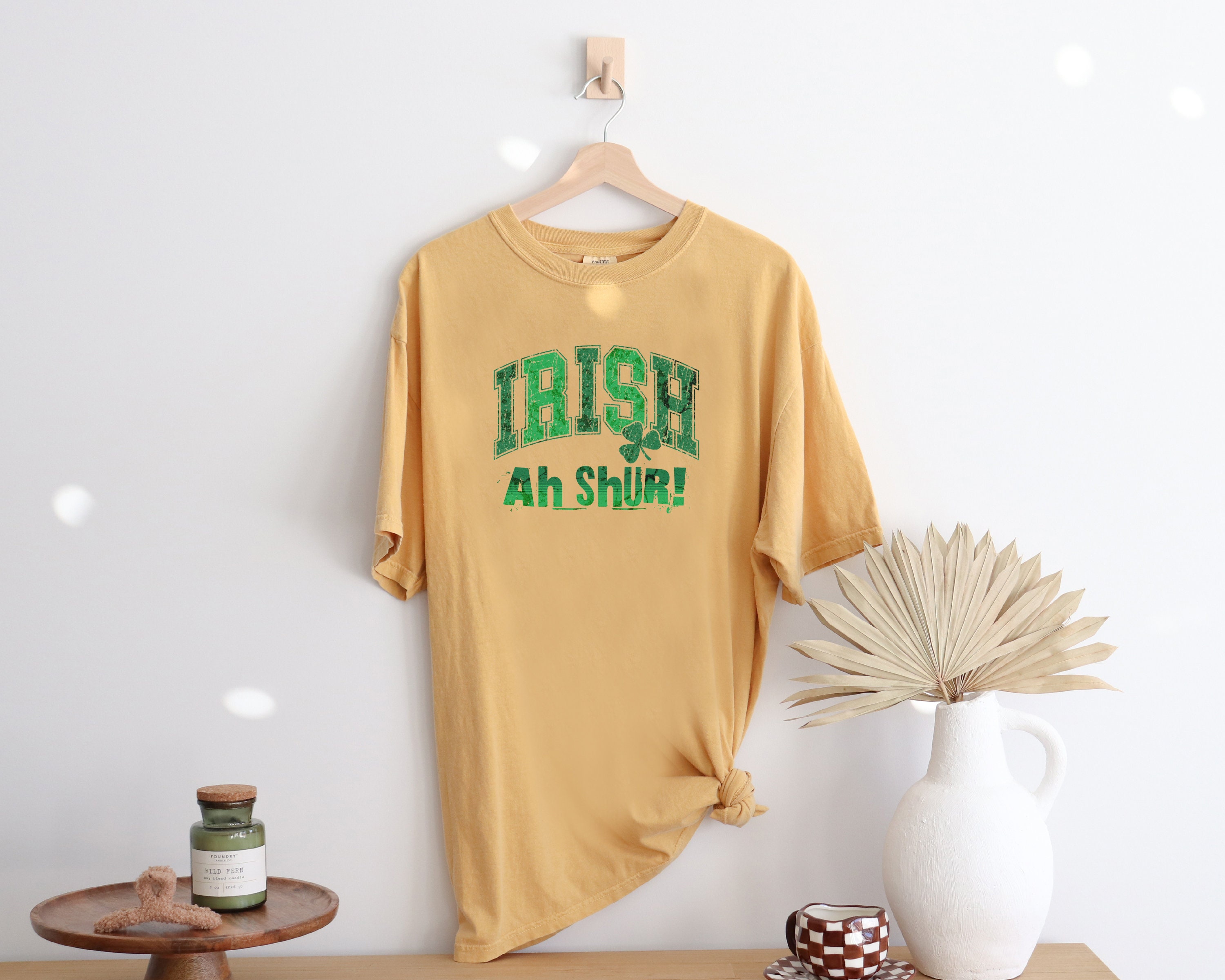 St Patrick's Day Tee Vintage-style Irish Shirt Ah Sure Irish-inspired T ...