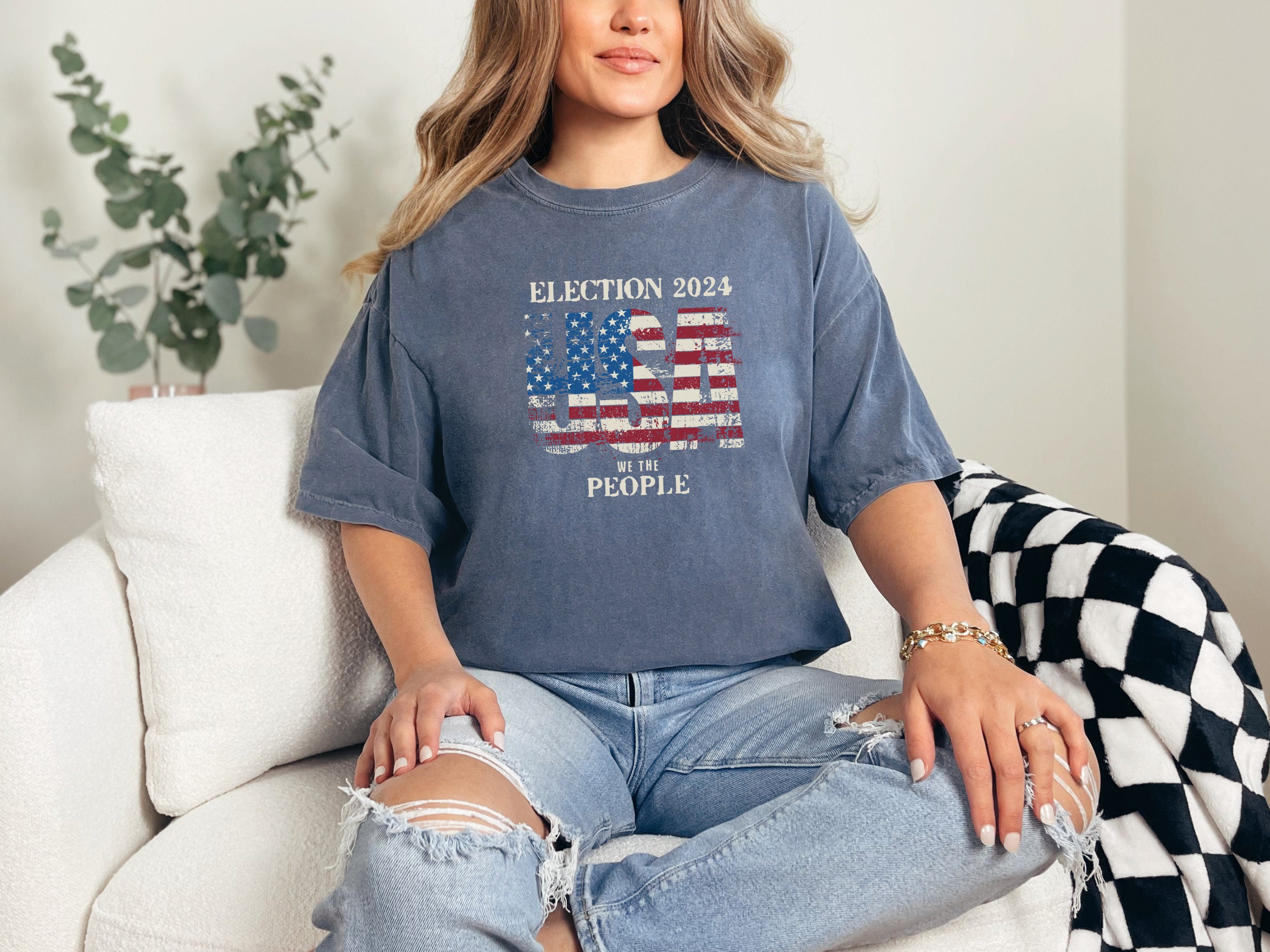 Election 2024 T-shirt USA Election Tee Political Apparel Presidential ...