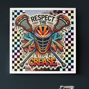 Graffiti-style Lacrosse Poster Players Custom Lacrosse Wall Decor Game ...