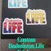 Badminton Sticker Sheet Decal Badminton Team Reward Water Bottle ...