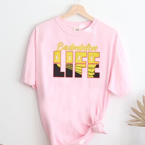 Badminton Tee Causal Shirt Racket Player Winning Sports Team Gift ...