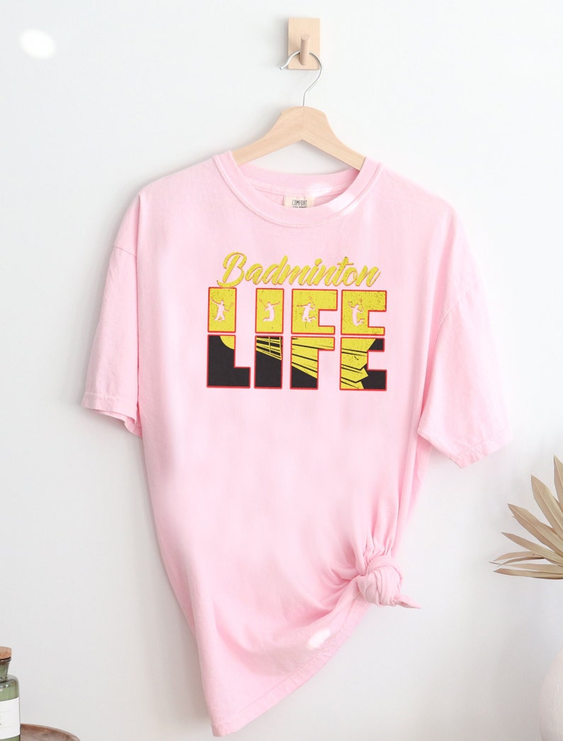 Badminton Tee Causal Shirt Racket Player Winning Sports Team Gift ...