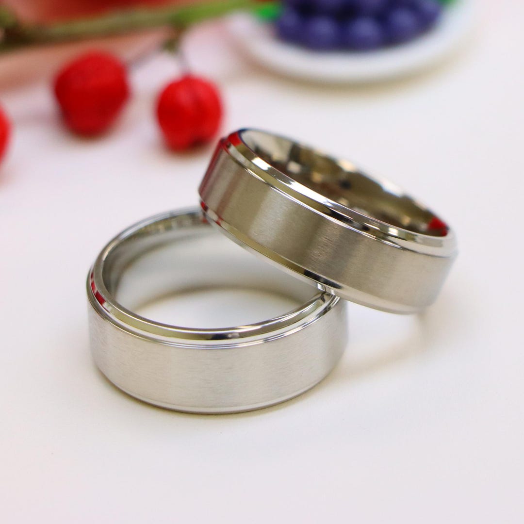 Silver Titanium Engagement Rings, Unique Engagement Rings, Latest ...
