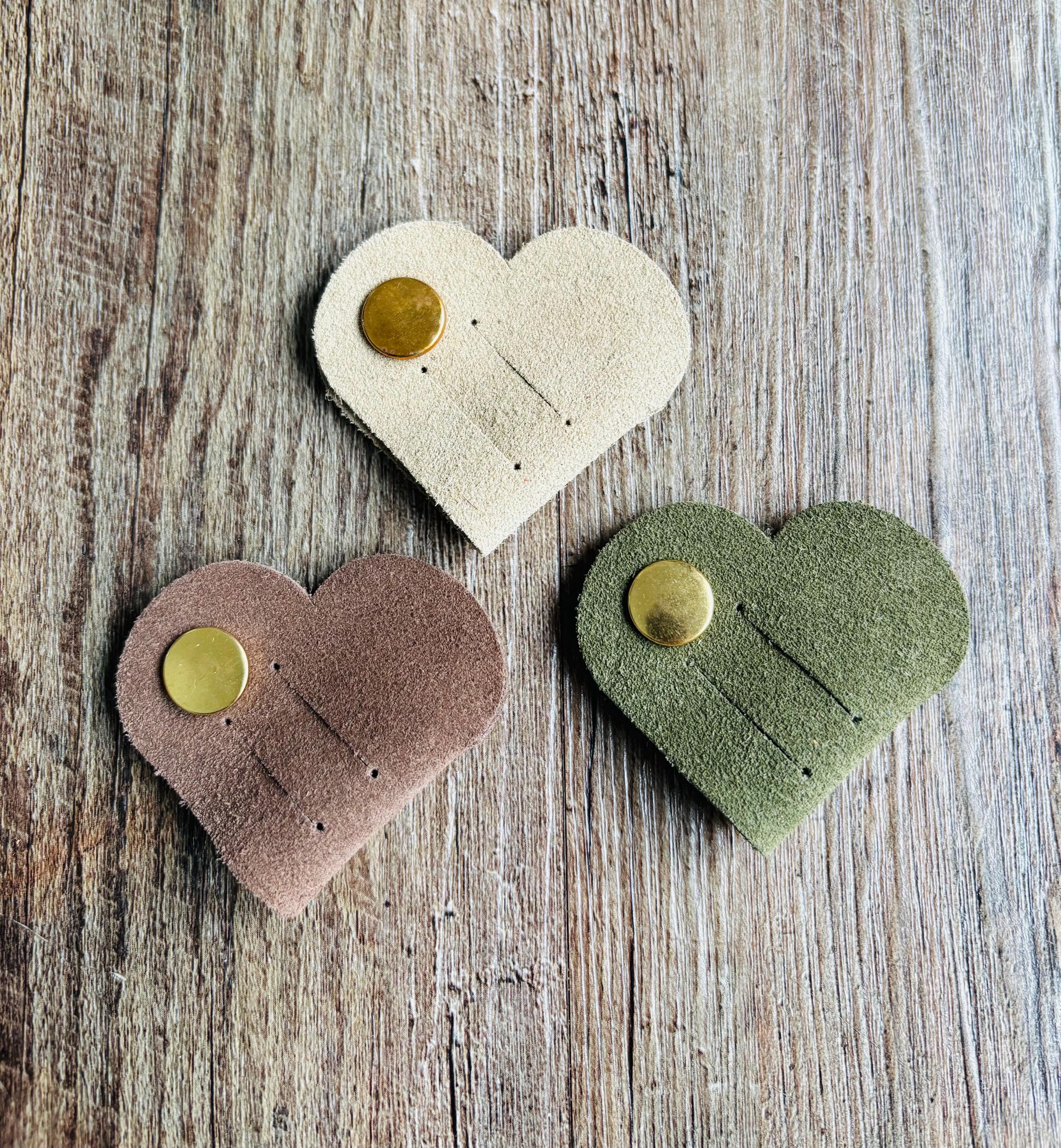 Colourful Leather Cord Tidy | Heart Cable Organiser | 3 for 8 or 10 | 5 ...