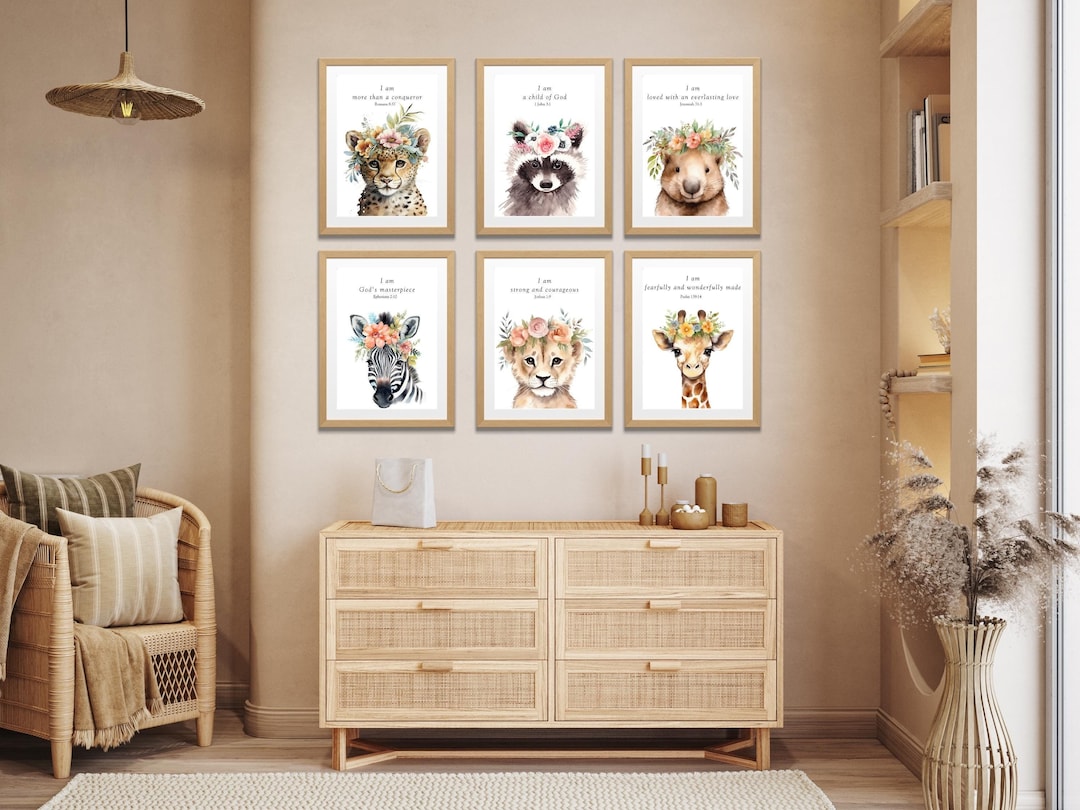 Christian Nursery Wall Art, Christian Nursery Decor, Bible Verse ...