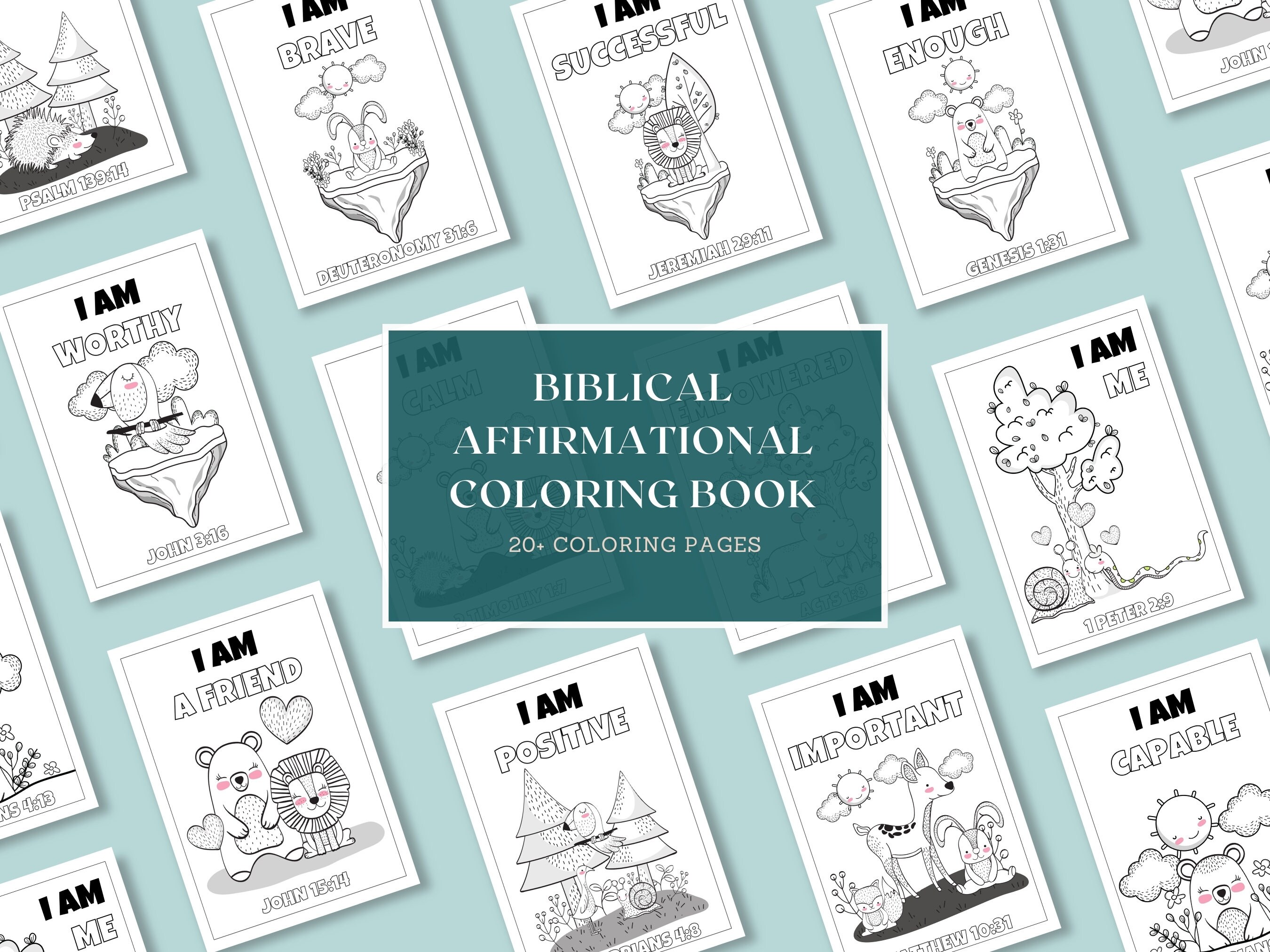 Christian Bible Verse Coloring Pages for Kids Preschool Bible Verses ...