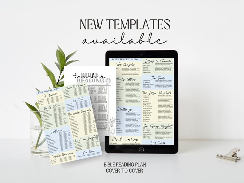 Beginner Bible Study Guide| Reading Plan| Bible Reading Schedule ...