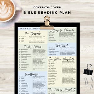 Beginner Bible Study Guide| Reading Plan| Bible Reading Schedule ...