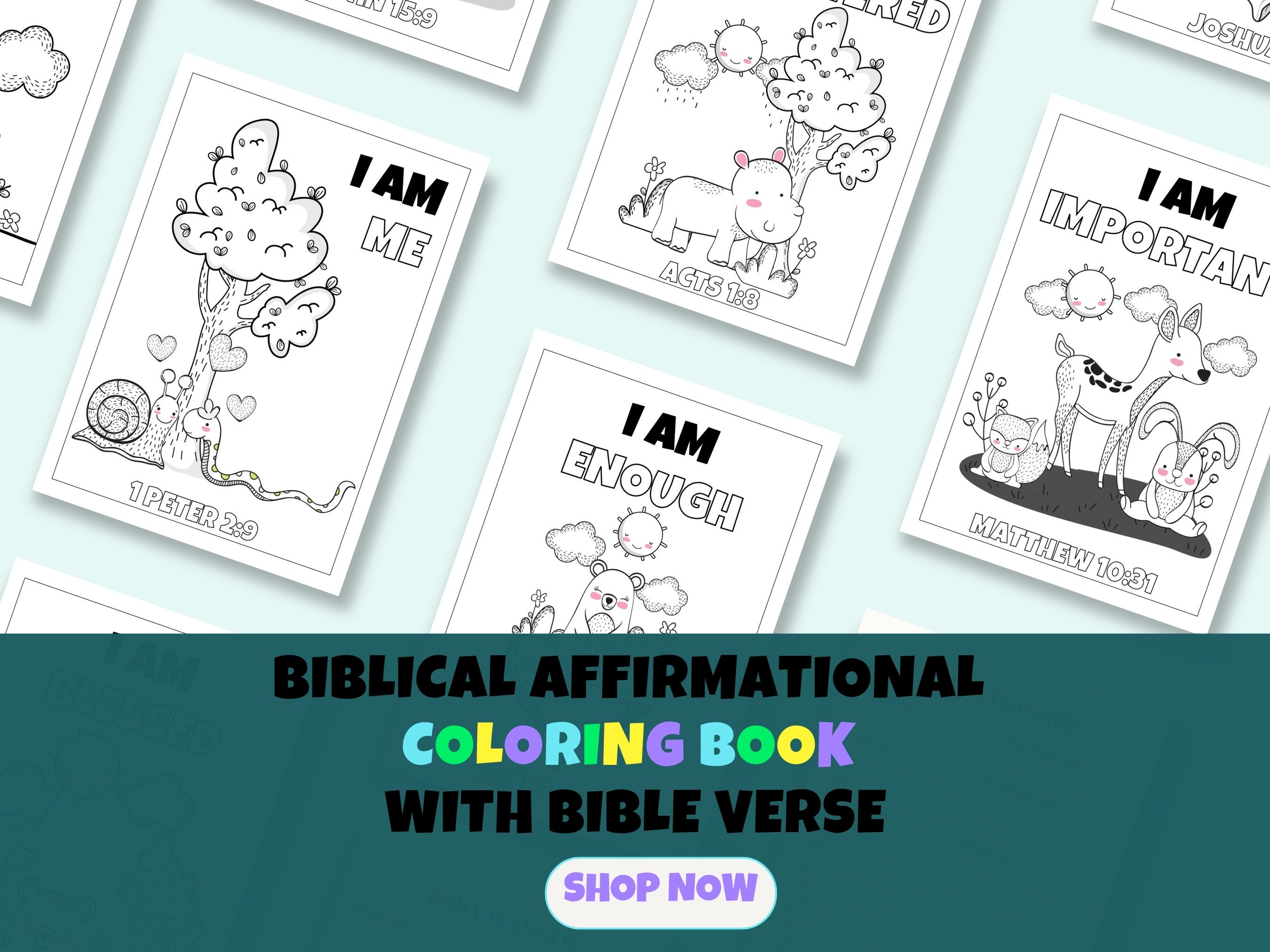 Christian Bible Verse Coloring Pages for Kids Preschool Bible Verses ...