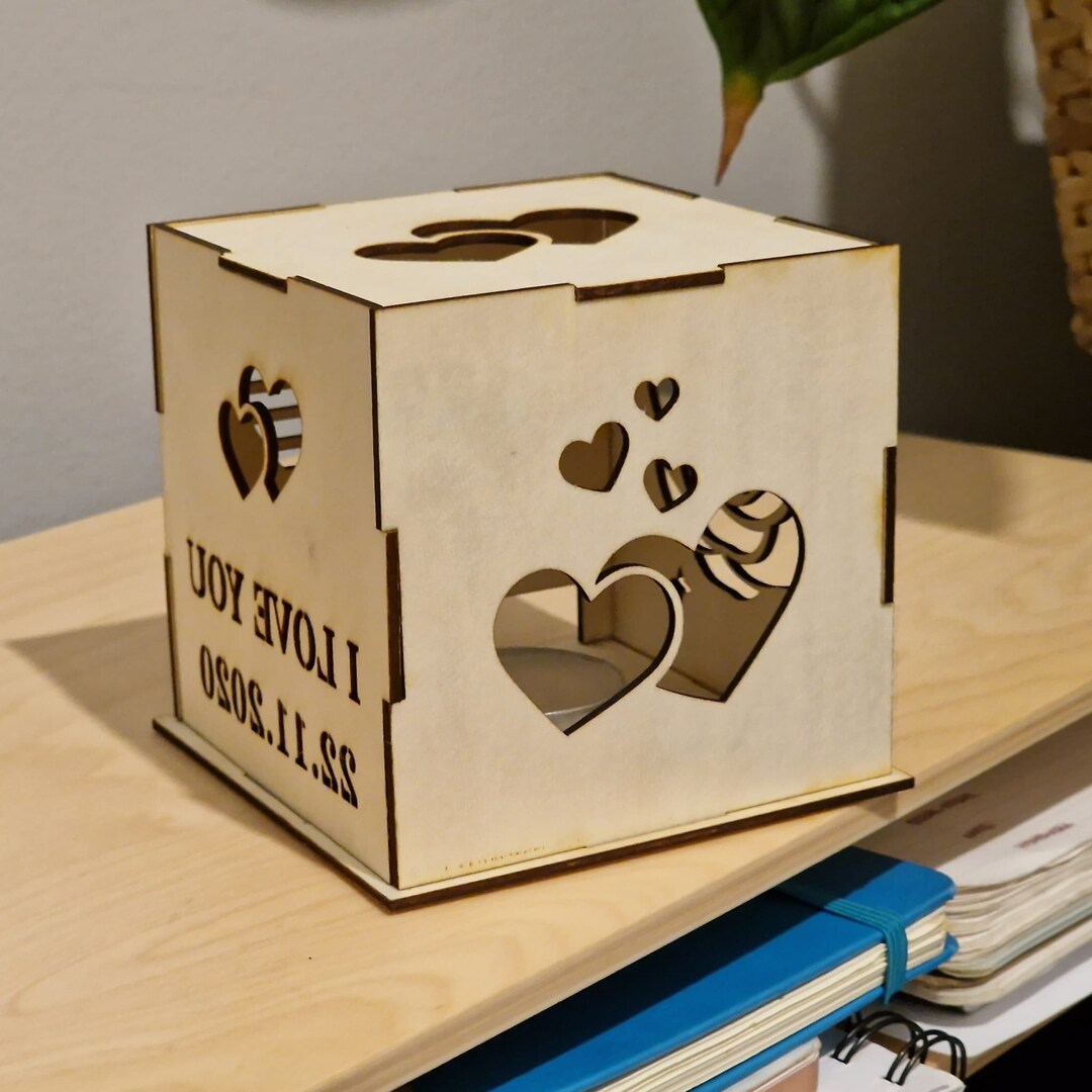 Personalised Wooden Light Box | Hand Made | Perfect Gift | Candle ...