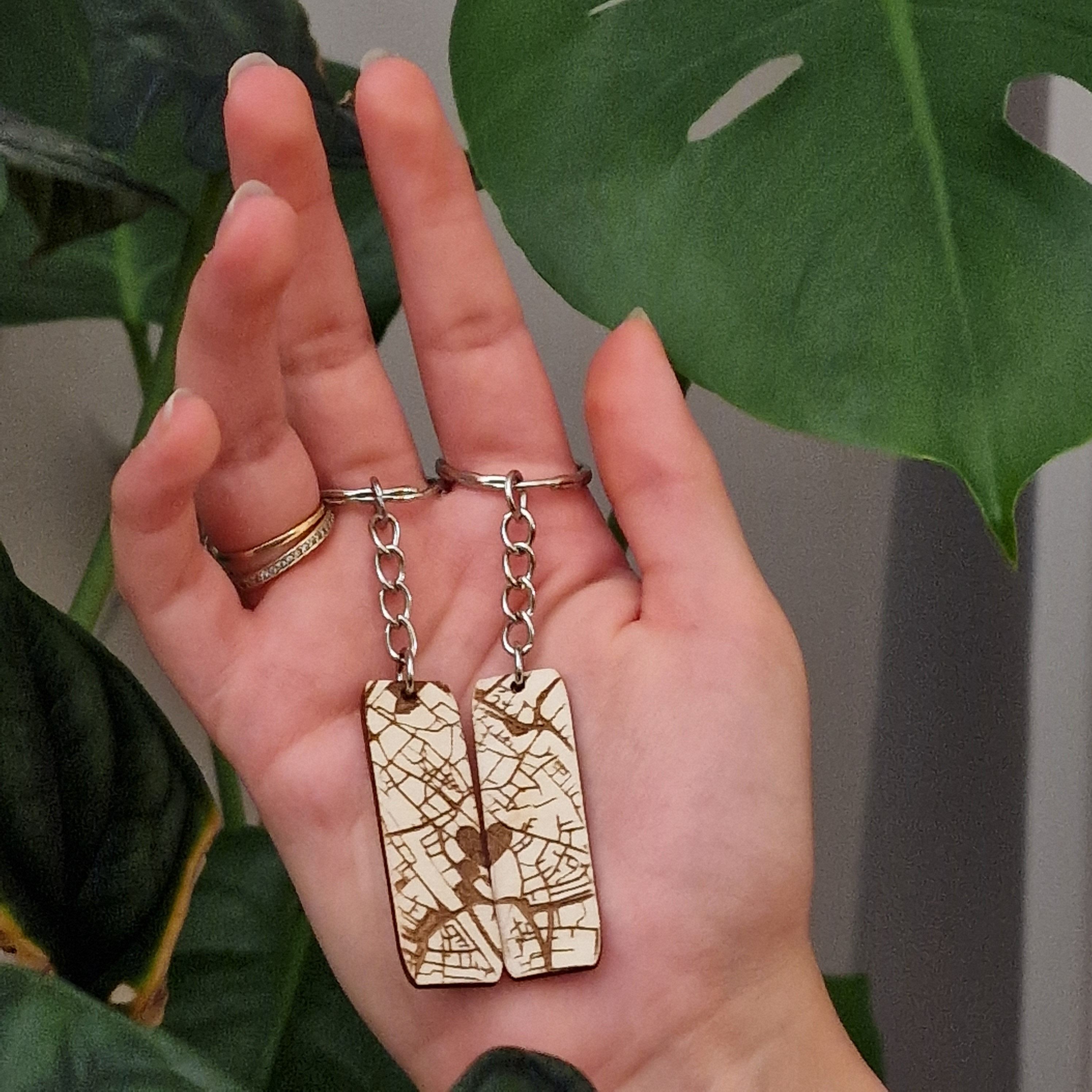 Personalised Where We First Meet | Couple Key Chain | His and Her Key ...