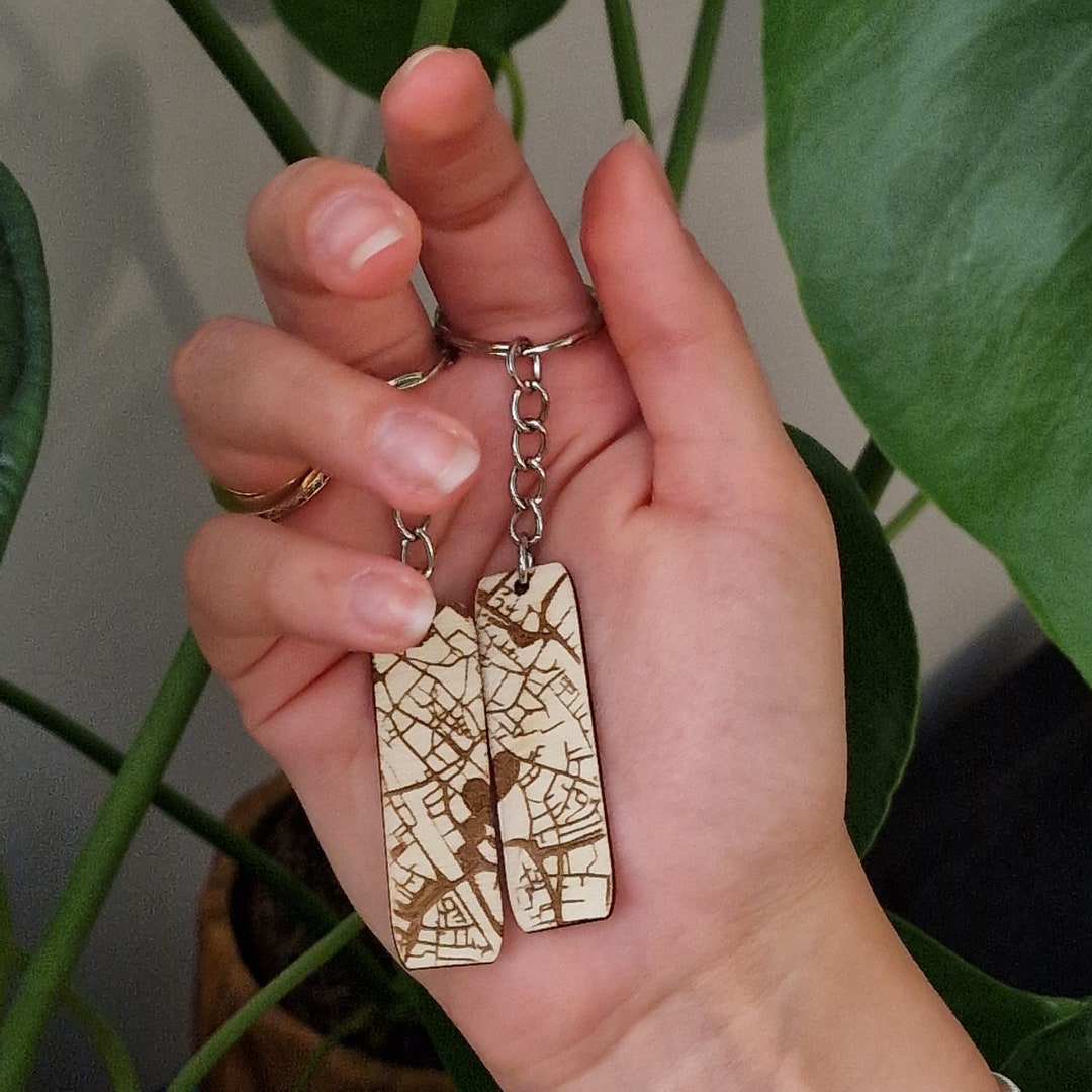 Personalised Where We First Meet | Couple Key Chain | His and Her Key ...