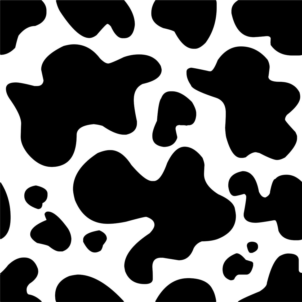 5 Cow Spots, Cow Print, Cow Pattern Instant Download SVG, PNG, PDF, Jpg ...