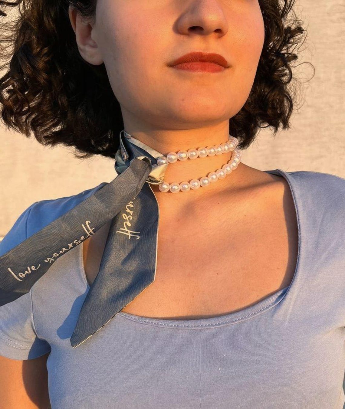 Pearl Scarf, French Style Stylish Scarf, Paris Scarf ,personalised ...