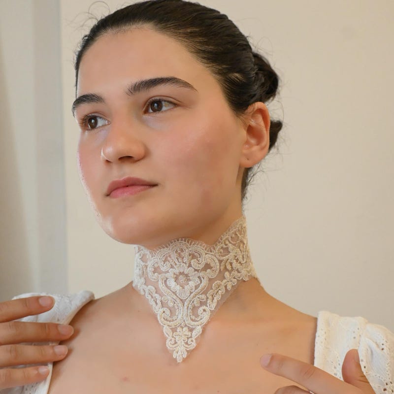Cream Lace Collar - Etsy