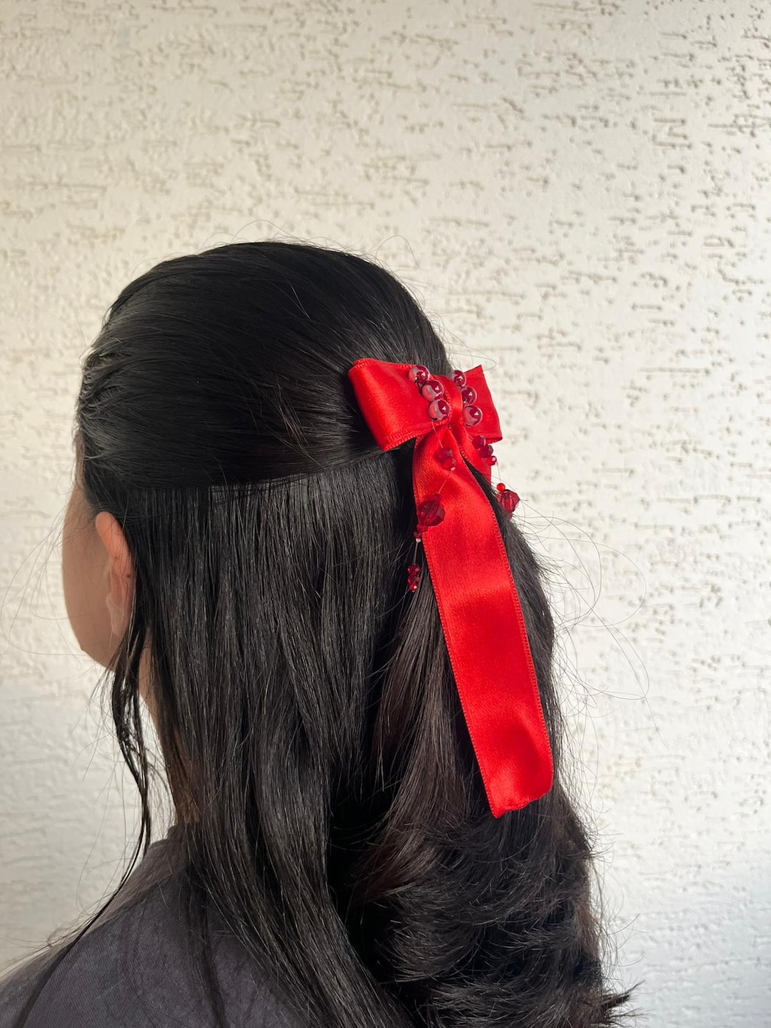 Bloodied Vampire Bow: Spooky & Stylish Halloween Hair Accessory - Etsy