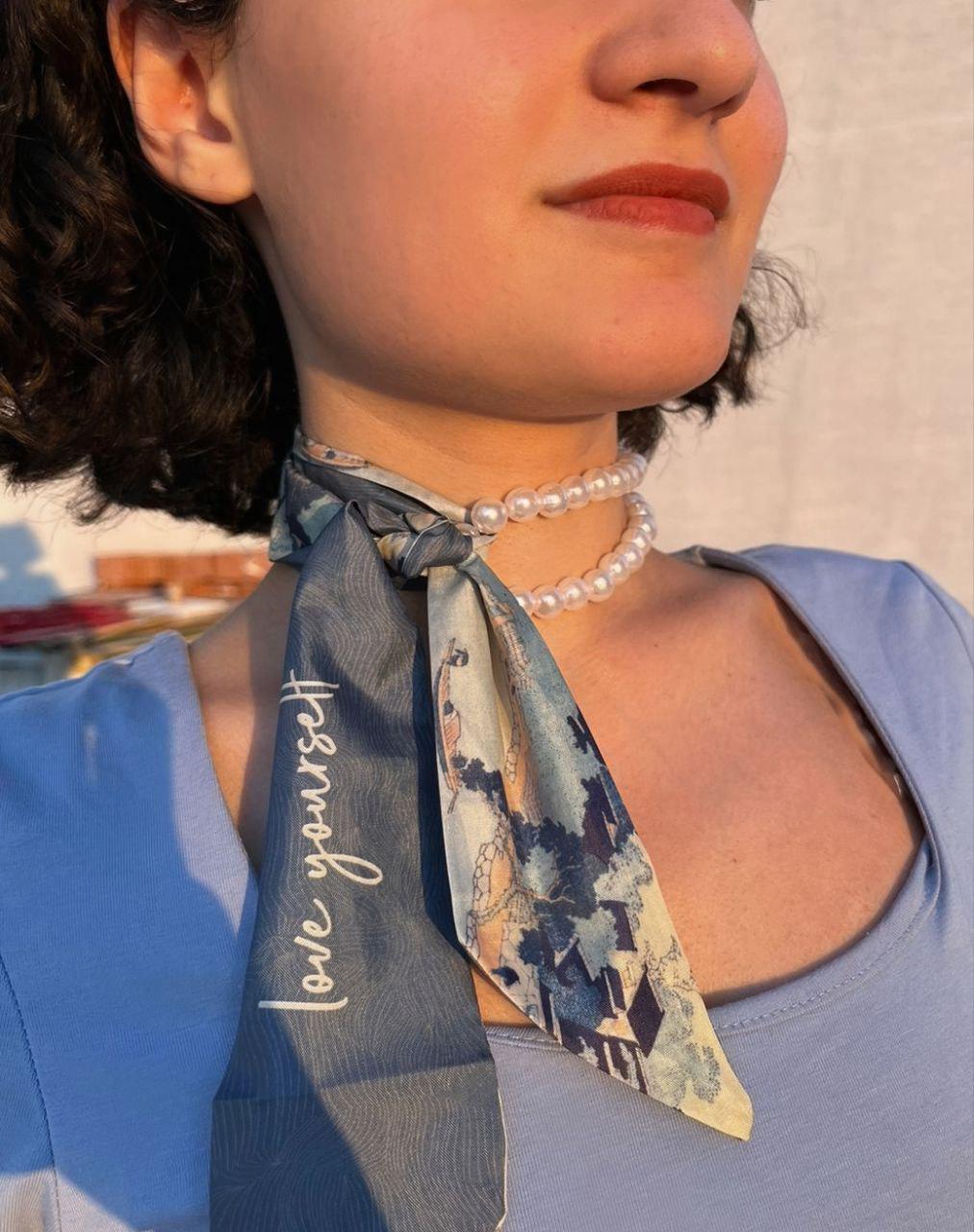 Pearl Scarf, French Style Stylish Scarf, Paris Scarf ,personalised ...