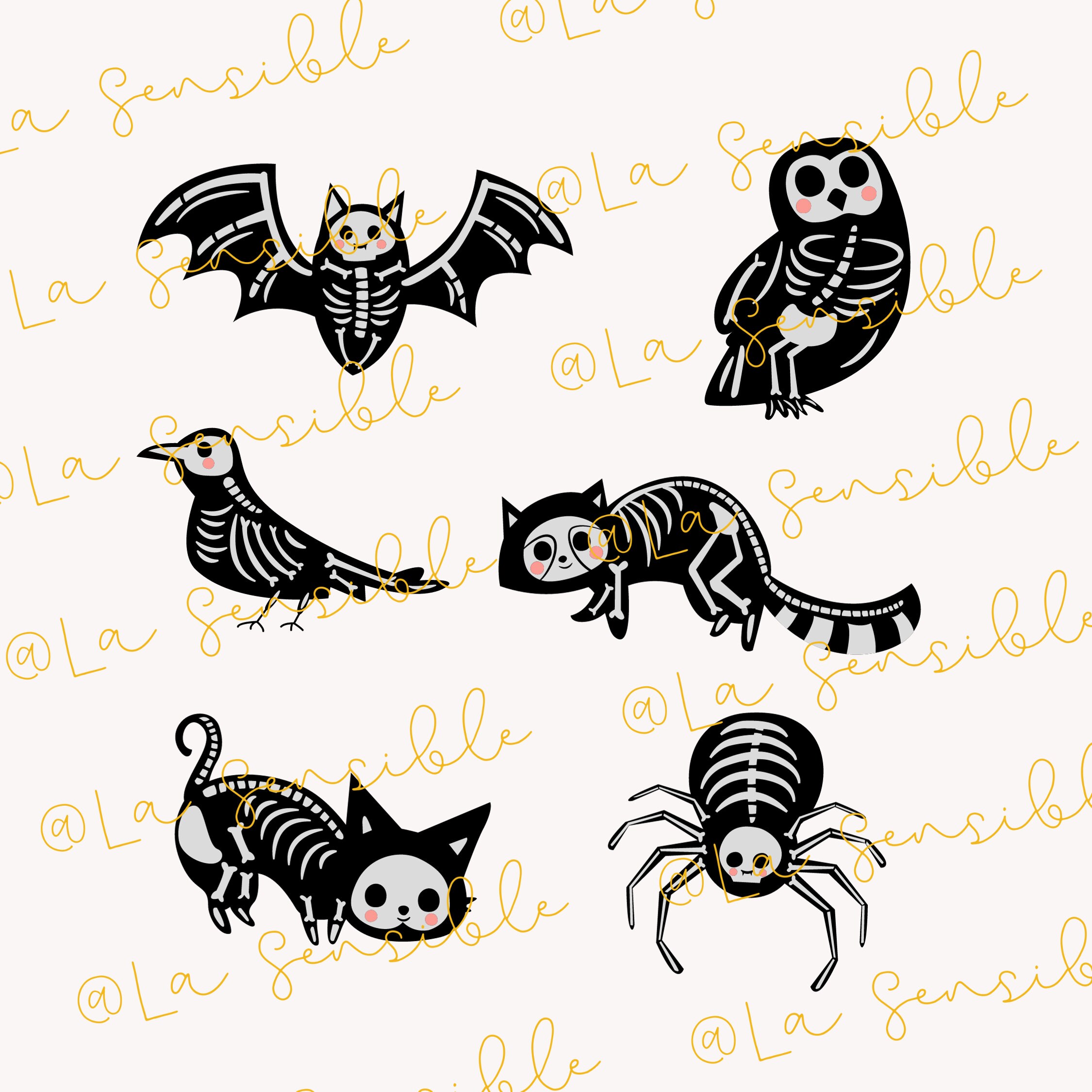 Bat Clipart/halloween Animals Clipart/halloween Animals Clipart ...