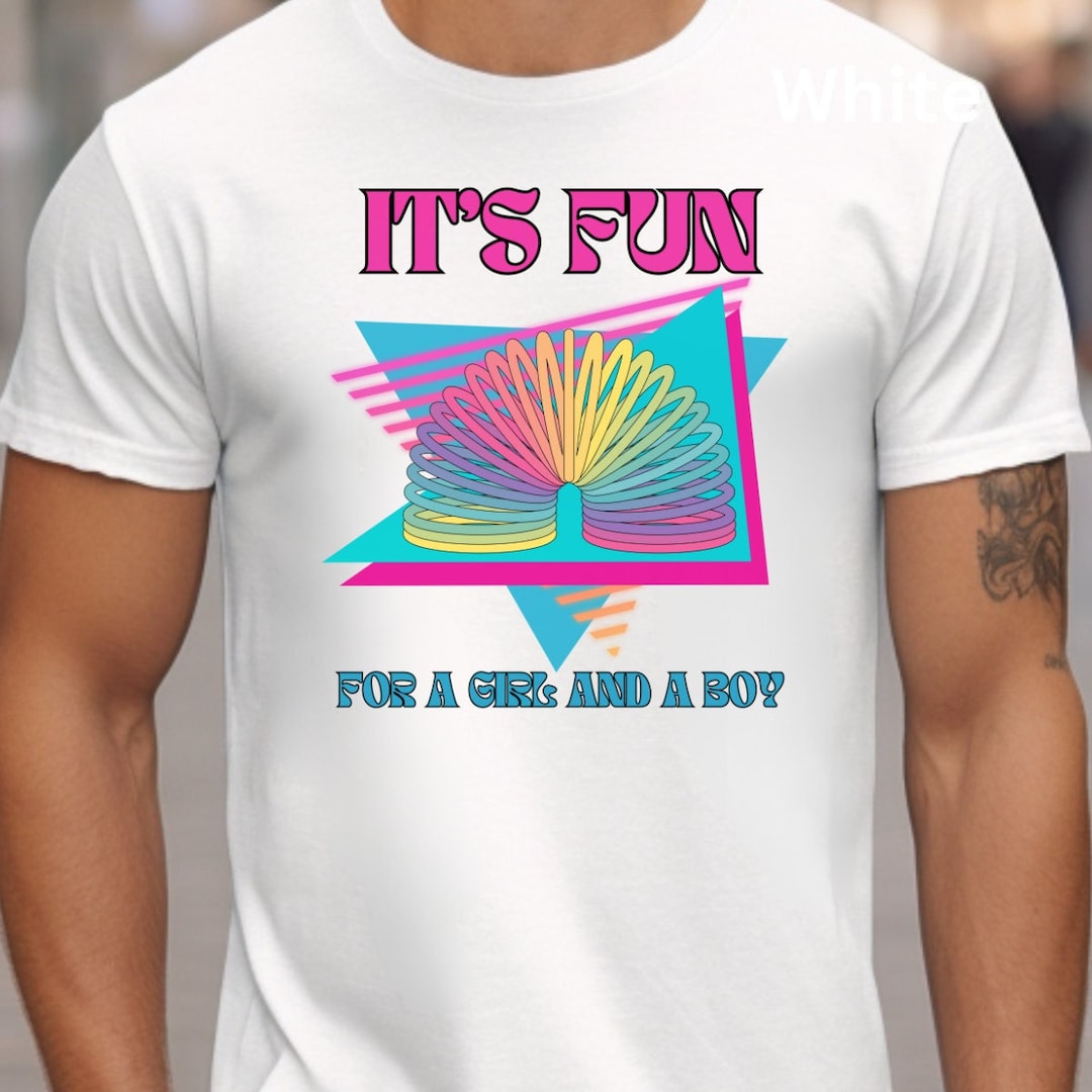 Slinky Retro 80s Shirt; Colorful Hot Pink Clothes; Gen X Z Nostalgia ...
