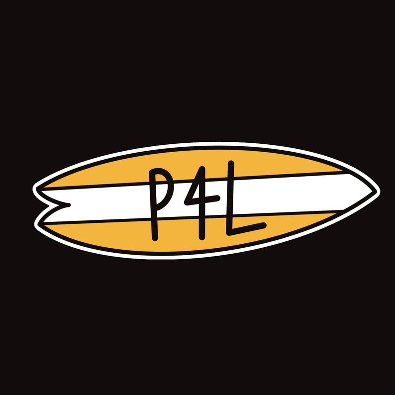 Outer Banks P4L Surf Board Sticker - Etsy