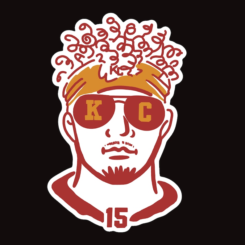 Patrick Mahomes KC Sticker - Etsy