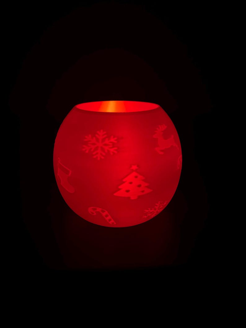Holiday Tea Light Bowl – 3d-printed Holder - Etsy