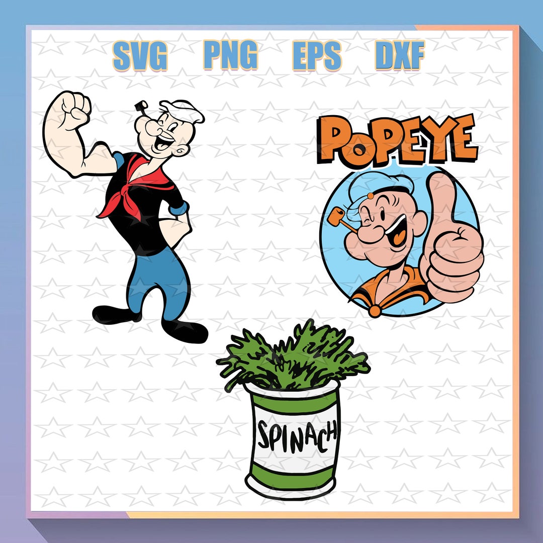 Popeye SVG Popeye Vector Popeye Svg Bundle Popeye Vector - Etsy UK
