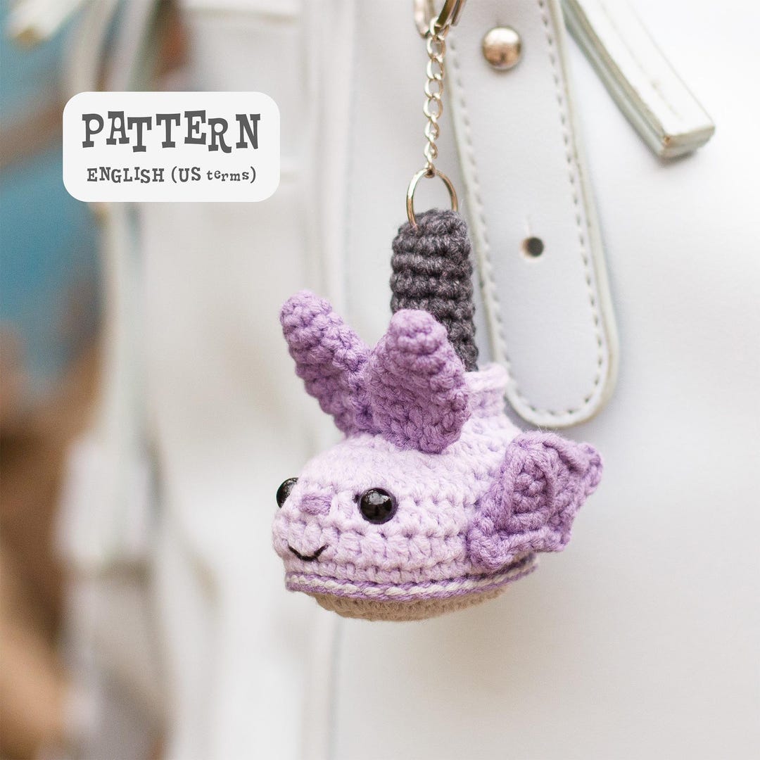 Crochet PATTERN Halloween Bat Boot Keychain: Amigurumi Funny Backpack ...