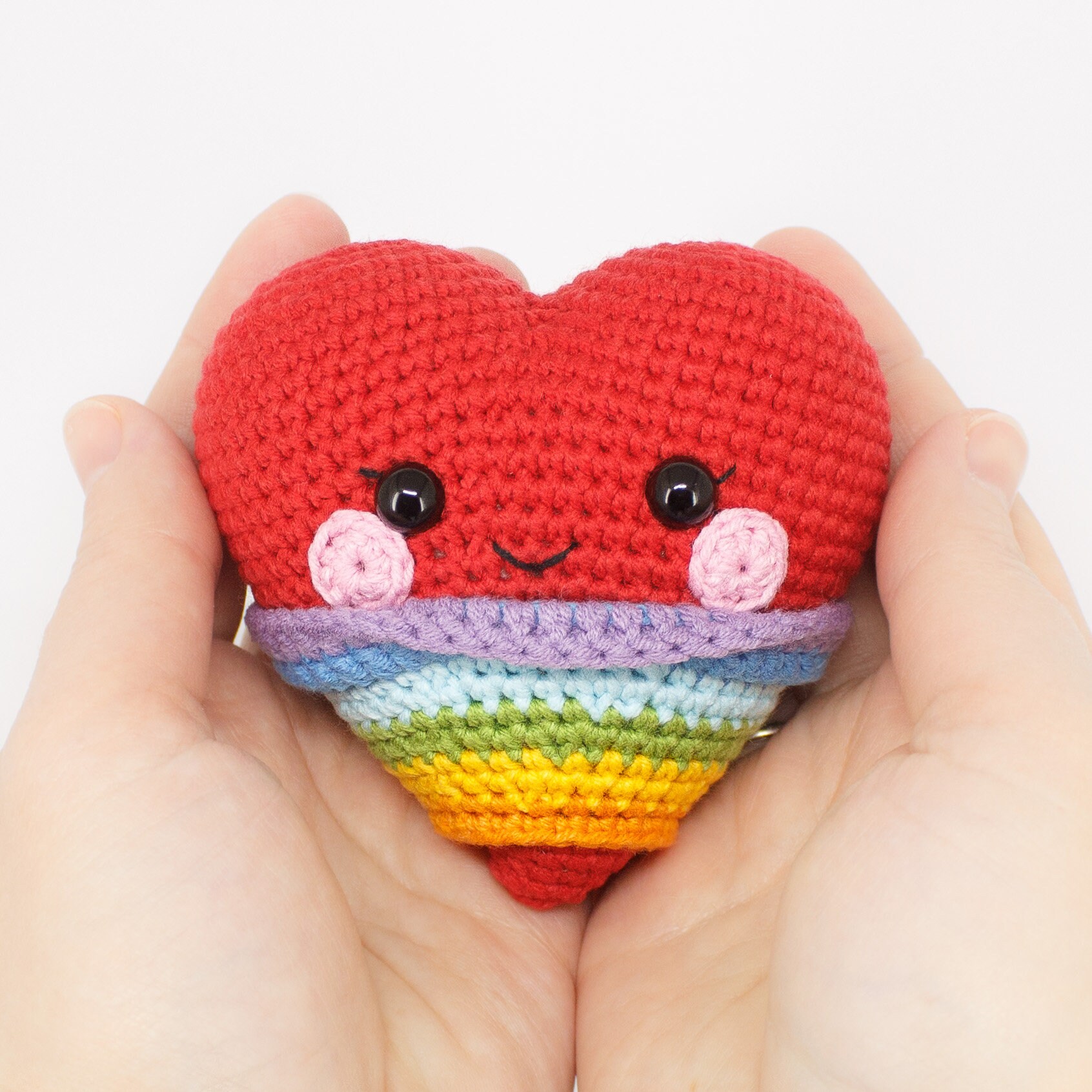 Crochet Warm Heart PATTERN: Amigurumi Valentines Day Toy (PDF Pattern ...