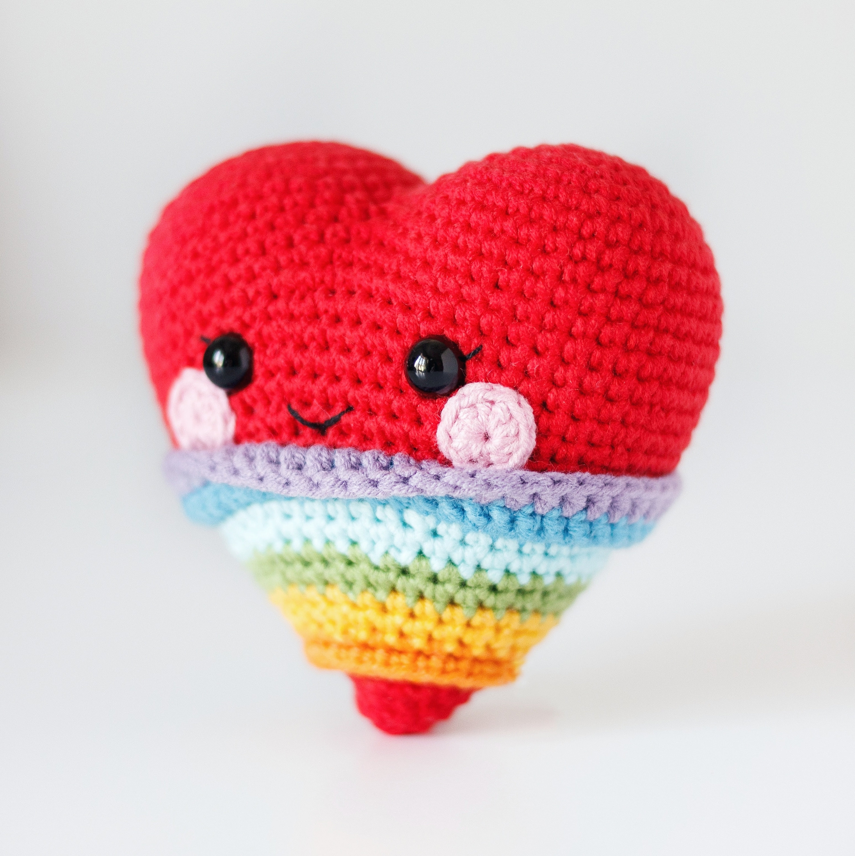 Crochet Warm Heart PATTERN: Amigurumi Valentines Day Toy (PDF Pattern ...