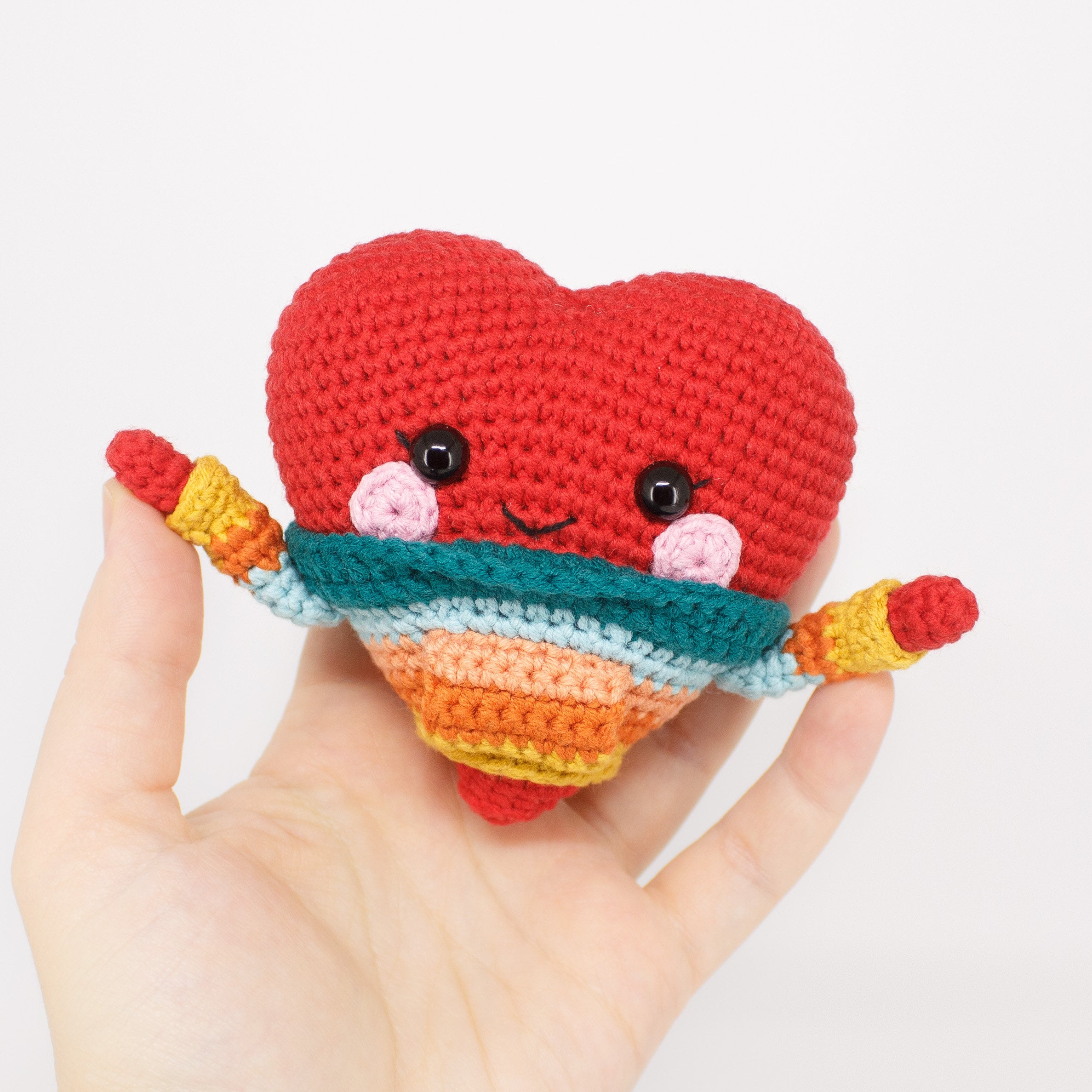 Crochet Warm Heart PATTERN: Amigurumi Valentines Day Toy (PDF Pattern ...