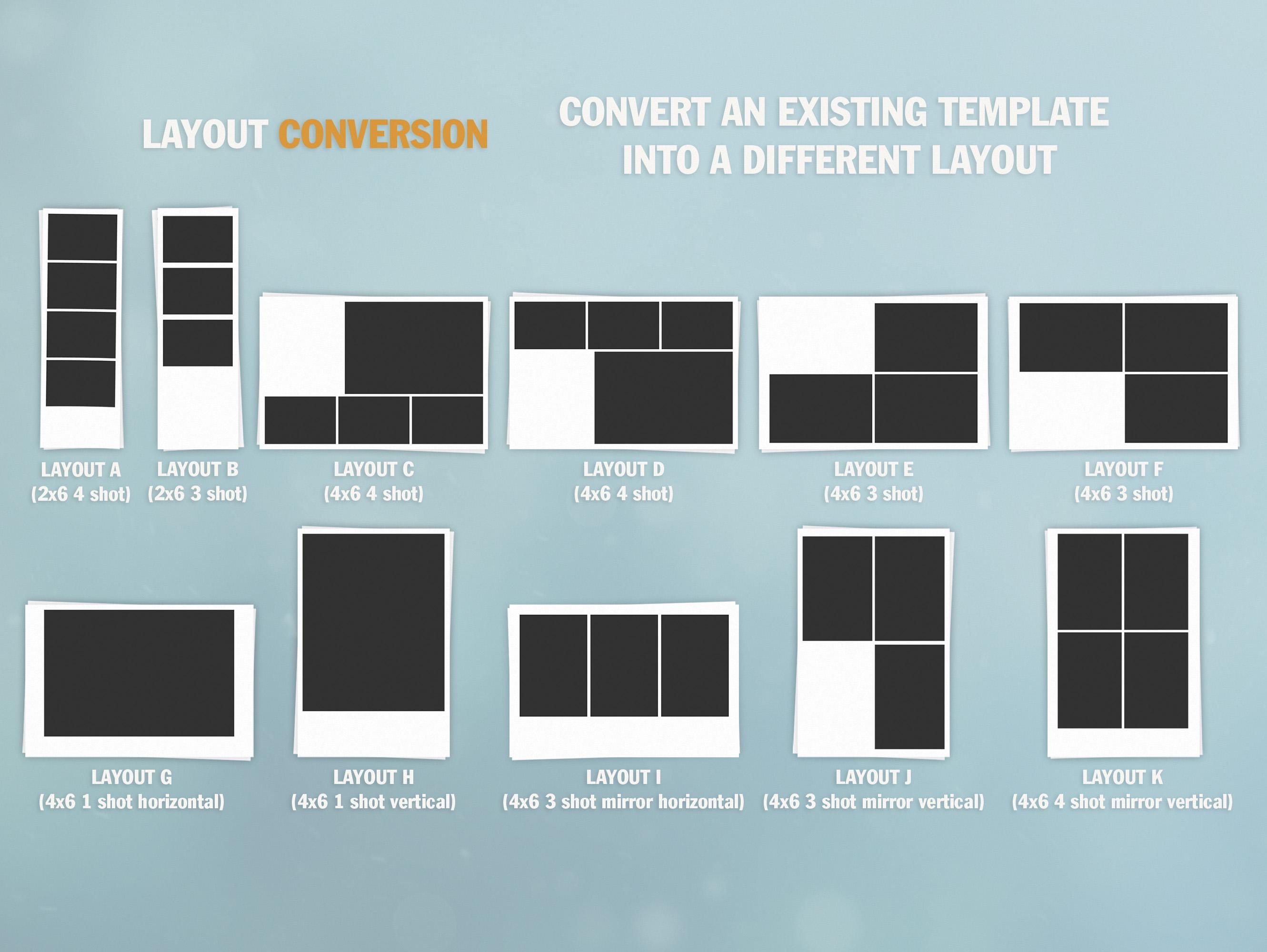 Request Conversion for an Existing Photo Booth Template. 2x6, 4x6 ...