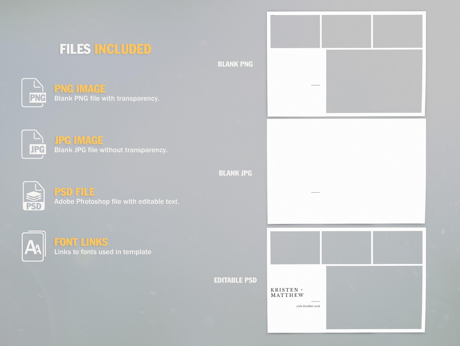 Wedding Photo Booth Minimalist Template, Modern Minimal Clean Design ...