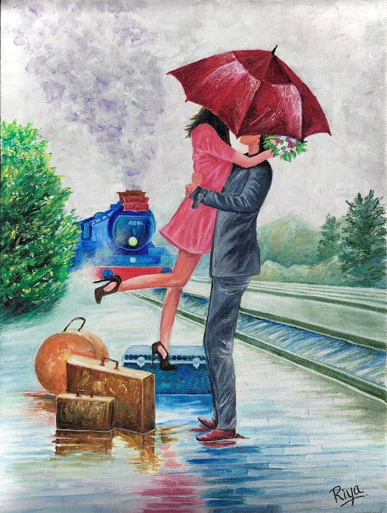 Couple Painting Valentine’s Day Gifts Long Distance Relationships - Etsy