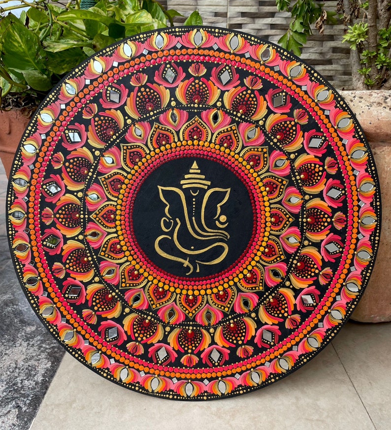 18 Inch Dot Mandala Original Painting Wall Hanging - Etsy