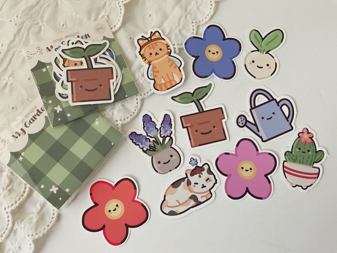 Garden and Plant Stickers ⁞ Sticker Pack - Etsy