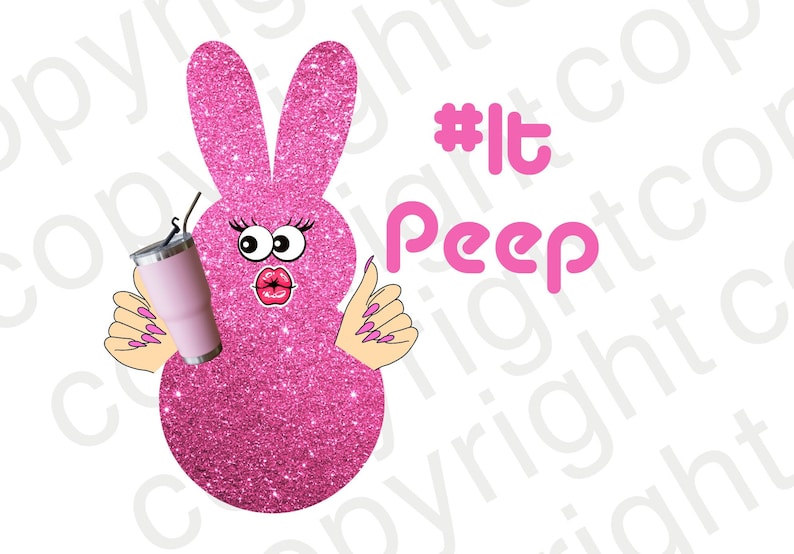 Easter Bunny Peeps SVG Digital Download - Png - Easter Clipart ...