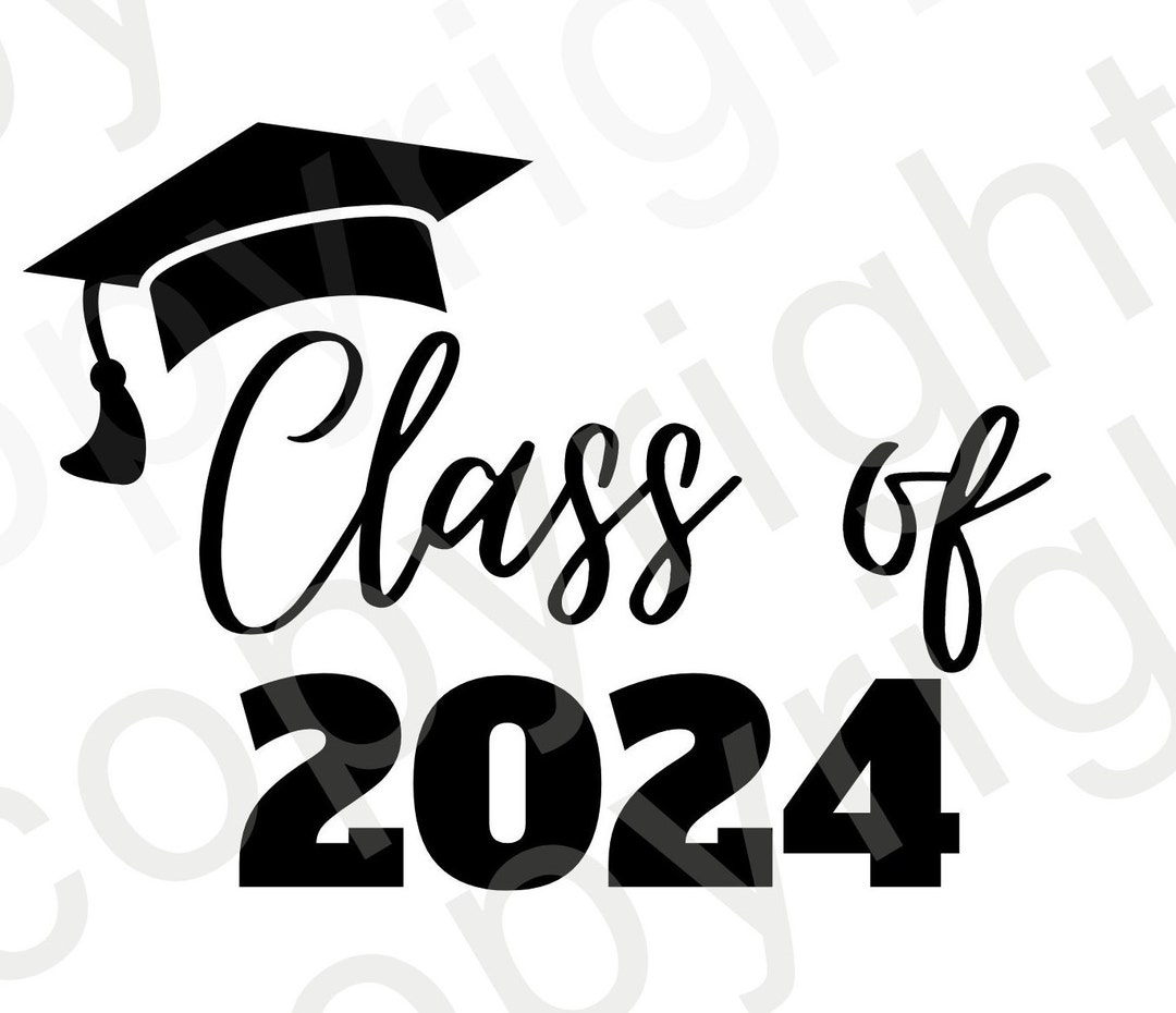 Class of 2024 Shadow SVG, Cake Topper SVG, Digital Download, Cut File ...