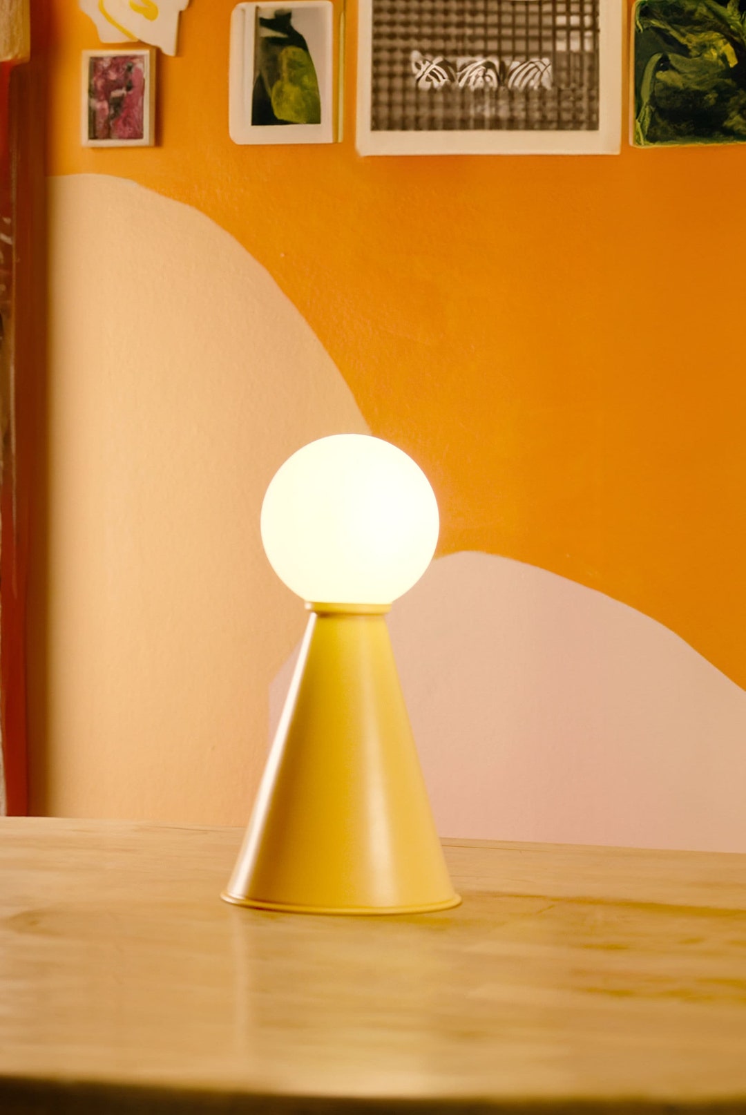 Macaron Table Lamp: Touch-controlled Italian Home Decor - Etsy